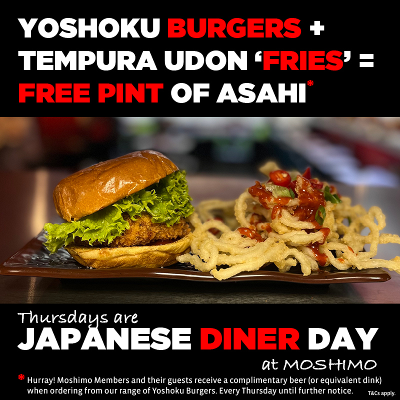 JAPANESE DINER DAY APRIL 2025 - MOSHIMO Brighton Sushi and Japanese